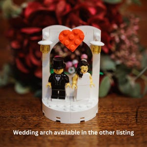 Wedding Figures Made From LEGO® Bricks | Bride and Groom Cake Toppers ...