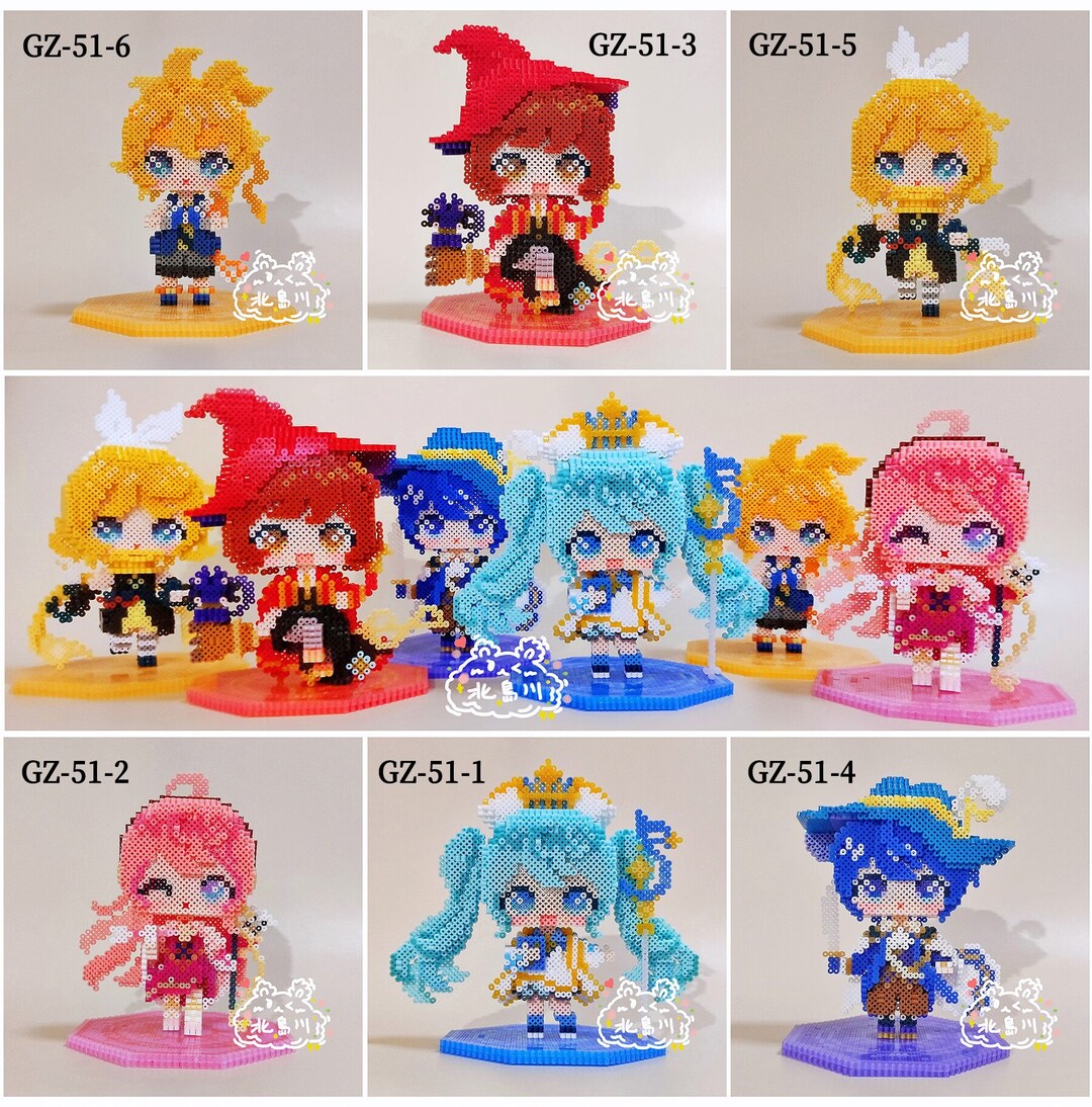 Instant Download 6 Pieces Set 「GZ-51 VOCALOID RPG Games」 Perler Bead ...