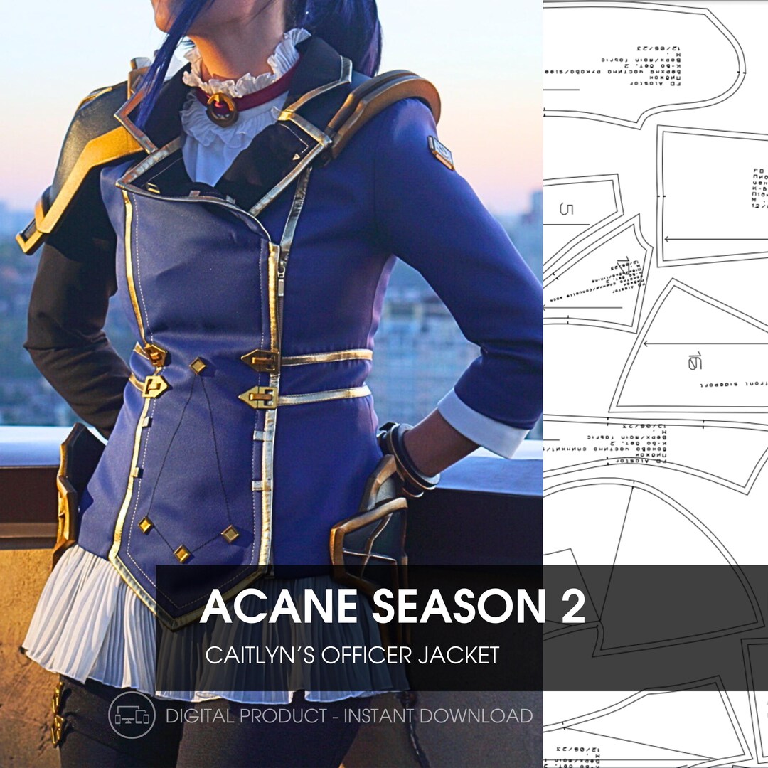 Officer Caitlyn Arcane 2 Jacket DIY PDF Pattern - Digital Product - Etsy
