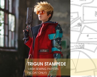 Trigun Vash the Stampede Cosplay Adjustable PDF Pattern for Crafting ...