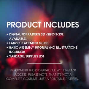 Hazbin Hotel Alastor Radio Demon PDF Cosplay Pattern Coat Only ...