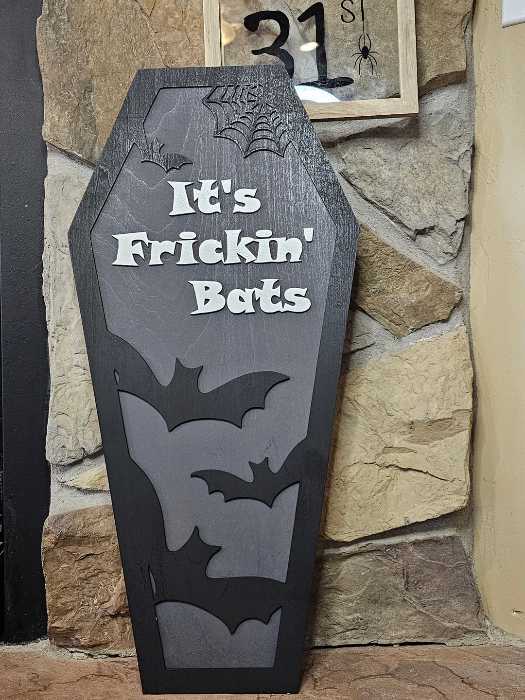 Do You Love Halloween Look It's a Frickin' Bats Sign - Etsy