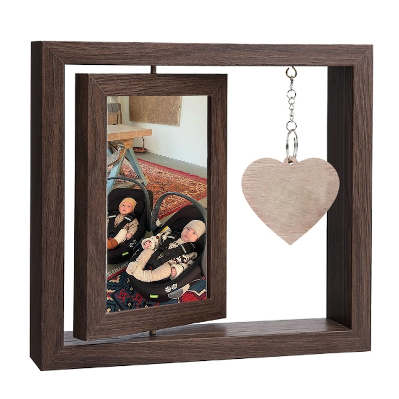 Customized Rotating Picture Frame Table Personalized Photo Valentine's ...