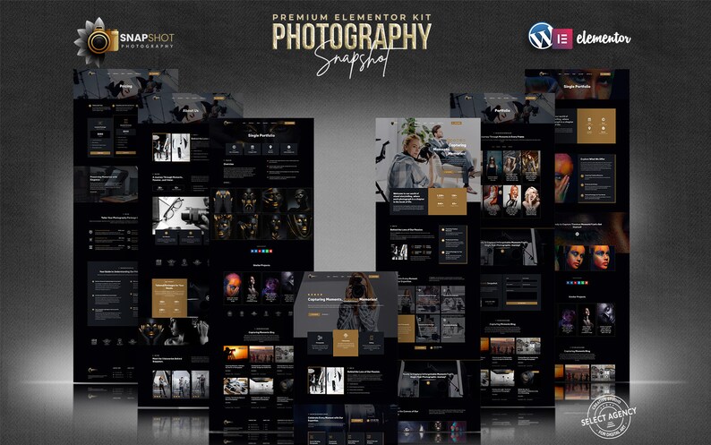 Snapshot Photography Elementor Pro Template Kit - Etsy