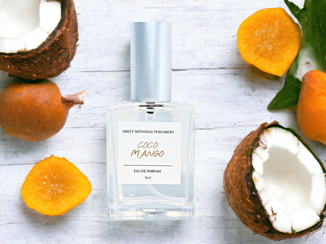 Coco Mango Perfume- Coconut Mango Perfume, 15ml Size, Gourmand Perfume ...