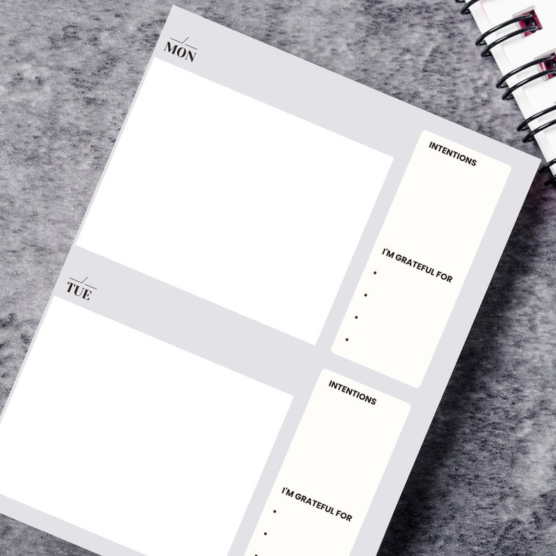 Simple Weekly Plan PDF Printable - Etsy