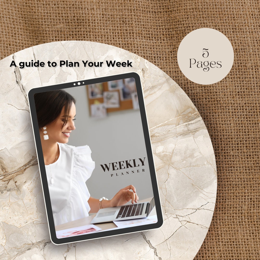 Simple Weekly Plan - PDF Printable - Etsy