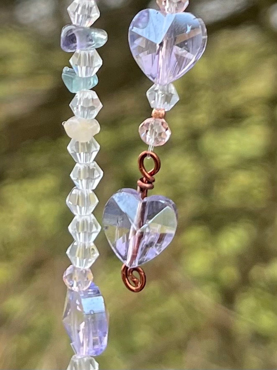 Moonstone Suncatcher Gift for Love Horseshoe Art With Moonstone ...