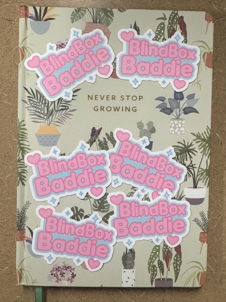 Blindbox Baddie Kawaii Logo Sticker – Holographic/vinyl – Pop Mart ...