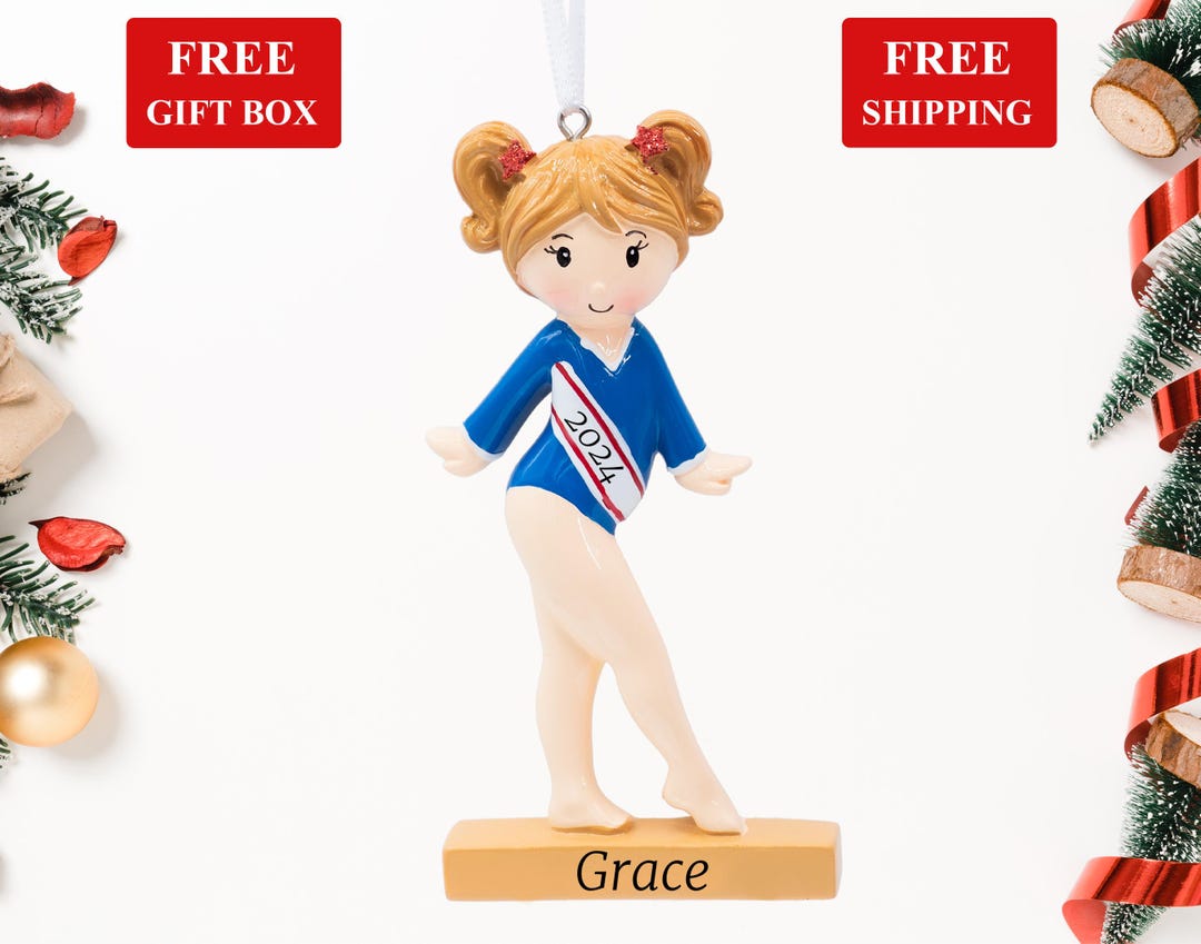 Gymnastics Ornament, Personalized Gymnast Christmas Ornament 2024 ...
