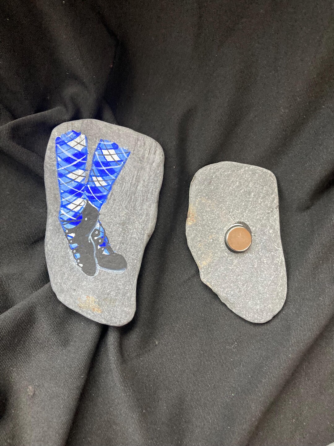 Hand Painted Slate Magnet Pointing in 3rd Position as Danced in the Toe ...