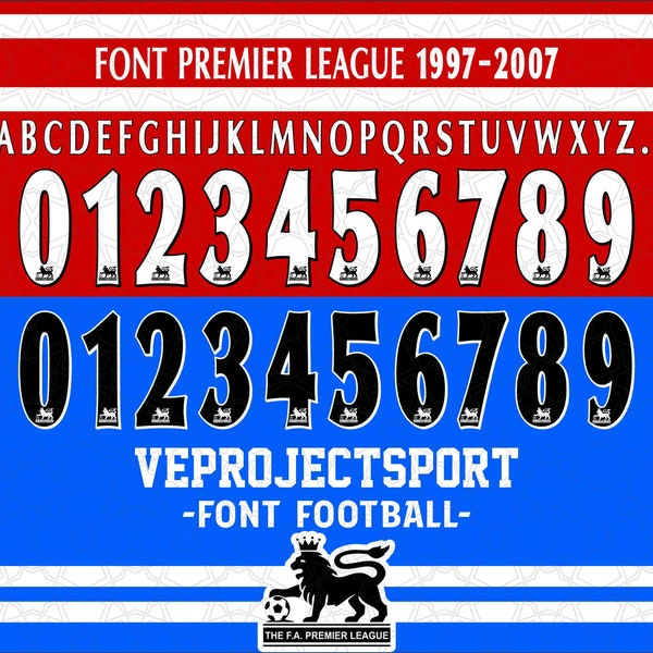 Premier League Font - Etsy