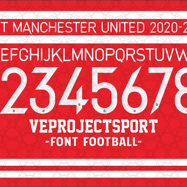Manchester United Font - Etsy