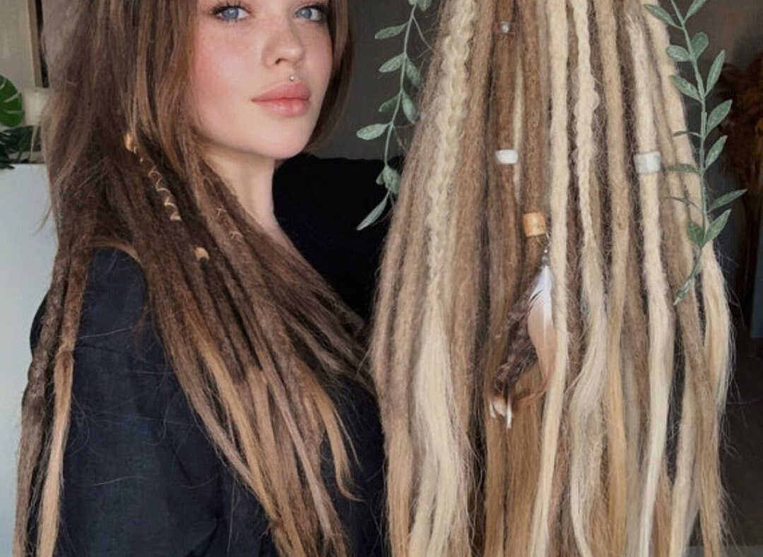 10 Real Hair Loop Dreadlock Extensions - Etsy