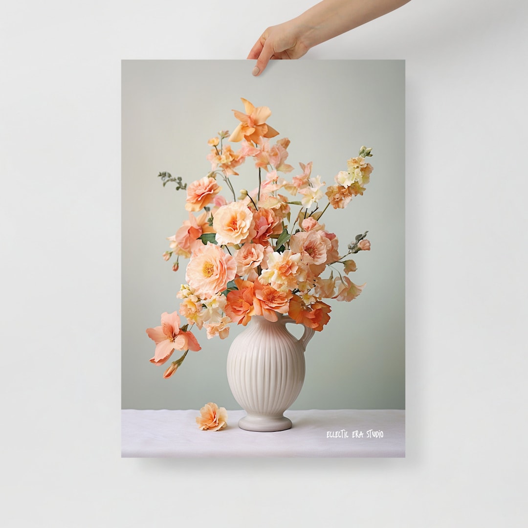 Flower Bouquet Poster - Etsy