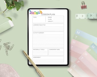 Teacher Lesson Planner 2024-2025 Printable, Lesson Plans Template PDF ...