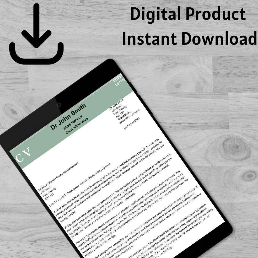 Professional Medical CV Templates Junior Doctors, Medical Resume UK ...