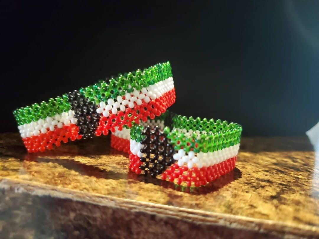 Kuwait Flag Bracelet - Etsy
