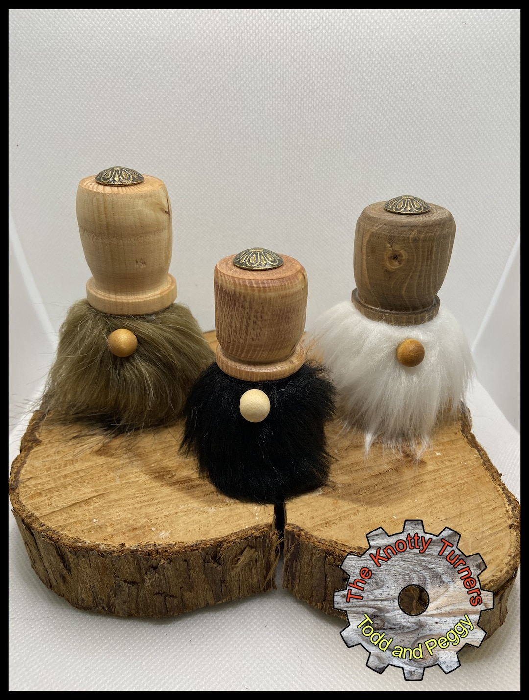 Three Wood Gnomes group B - Etsy