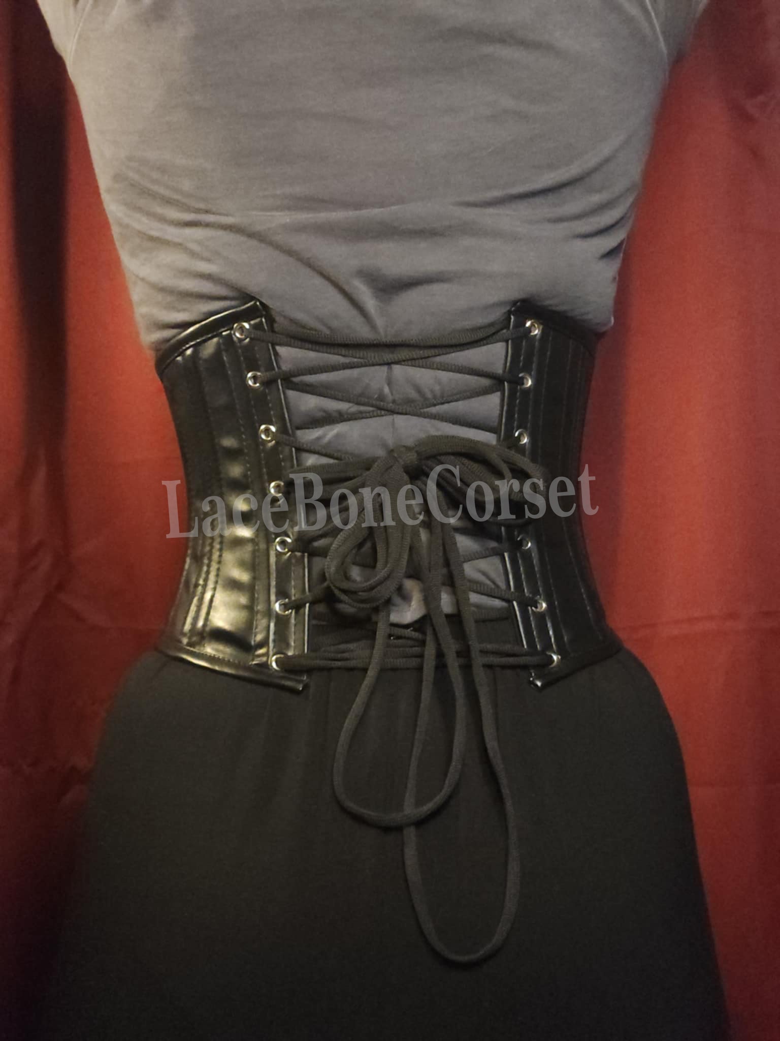 Steel Boned Sheep Leather Underbust Corset: Waist Training Waspie - Etsy