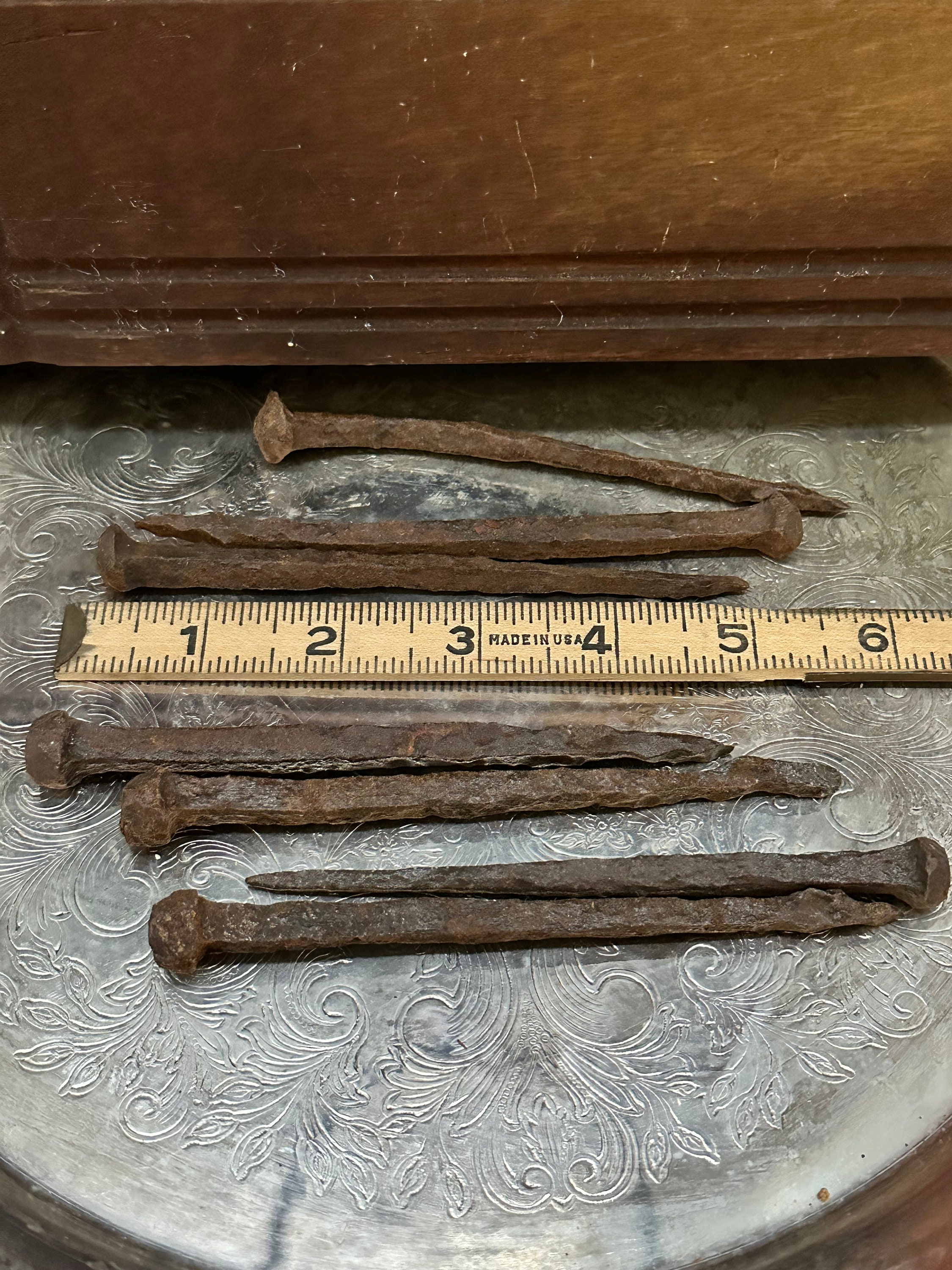 Large Coffin Nail/ Hand Forged Nail/ Goblincore/ Graveyard/ - Etsy