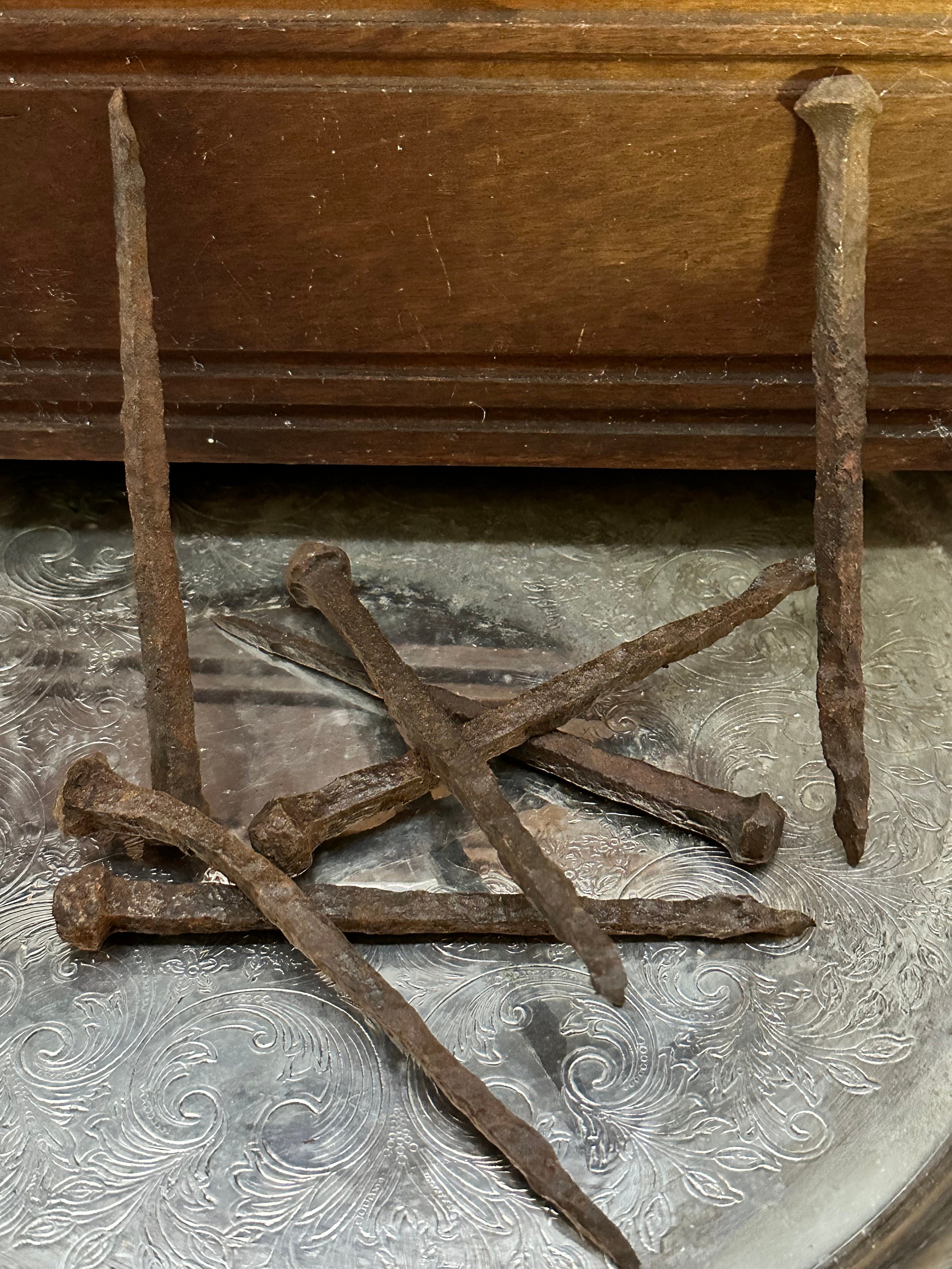 Large Coffin Nail/ Hand Forged Nail/ Goblincore/ Graveyard/ - Etsy