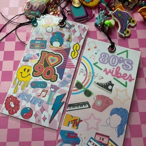 80s &amp; 90s Theme Junk Journal Charm/bookmark - Etsy