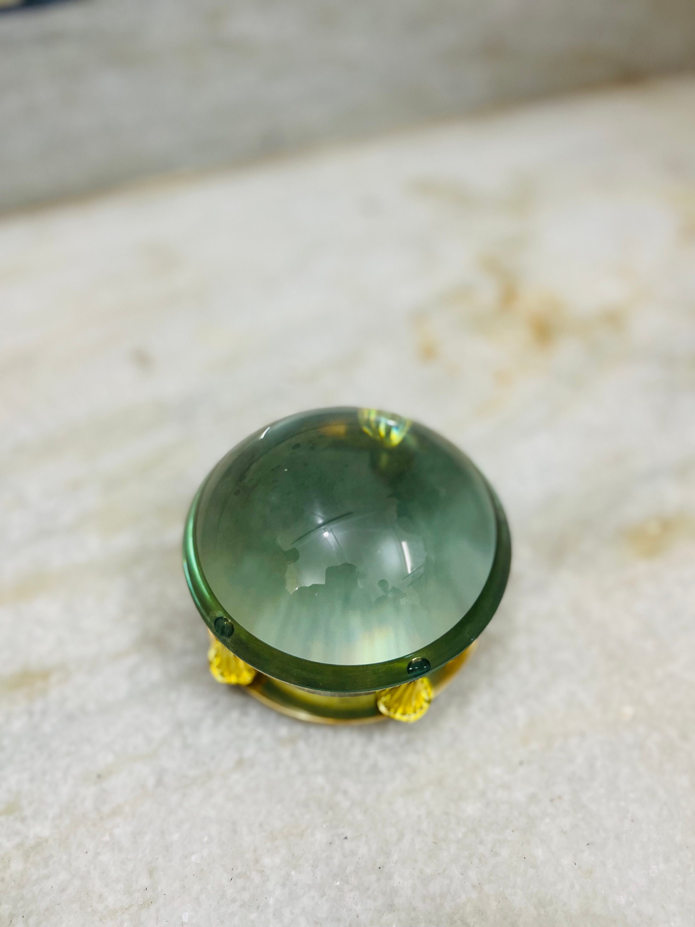NAUTICAL Marine Navigation Brass Table Magnifying Glass Paperweight ...