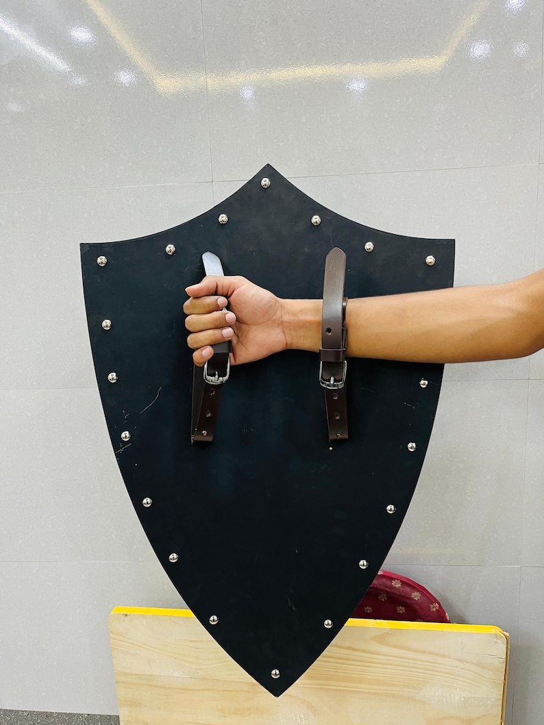 Templar Crusader Shield: 24" Silver Cross, Wood LARP Cosplay - Etsy
