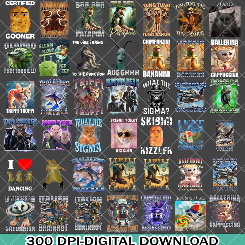 Italian Brainrot - Etsy