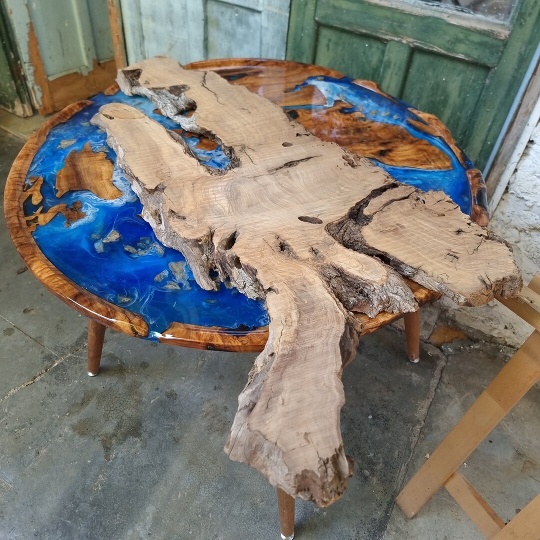 Olive Wood Live Edge Blank - Perfect for Resin Projects, Coffee Tables ...