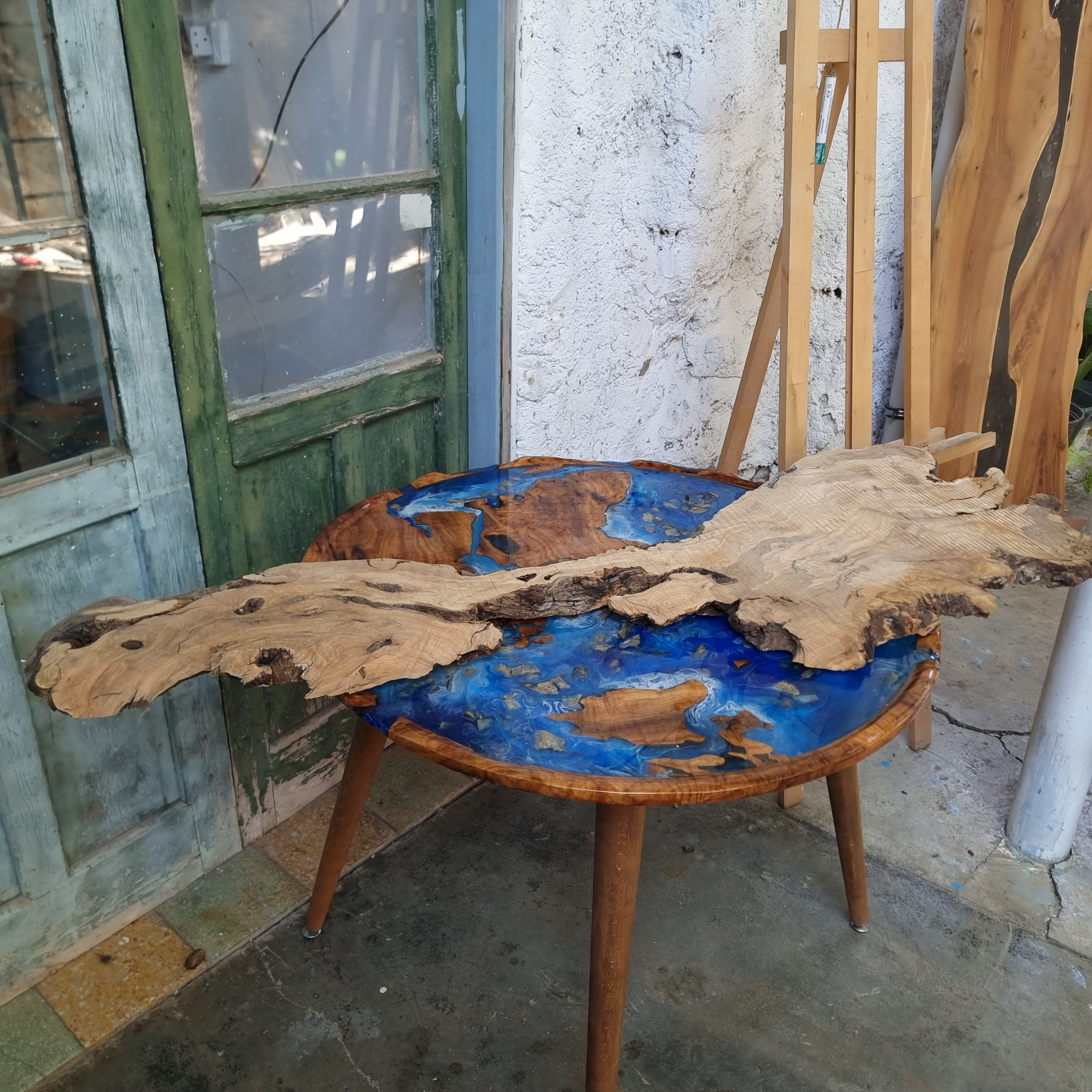 Olive Wood Live Edge Blank - Perfect for Resin Projects, Coffee Tables ...