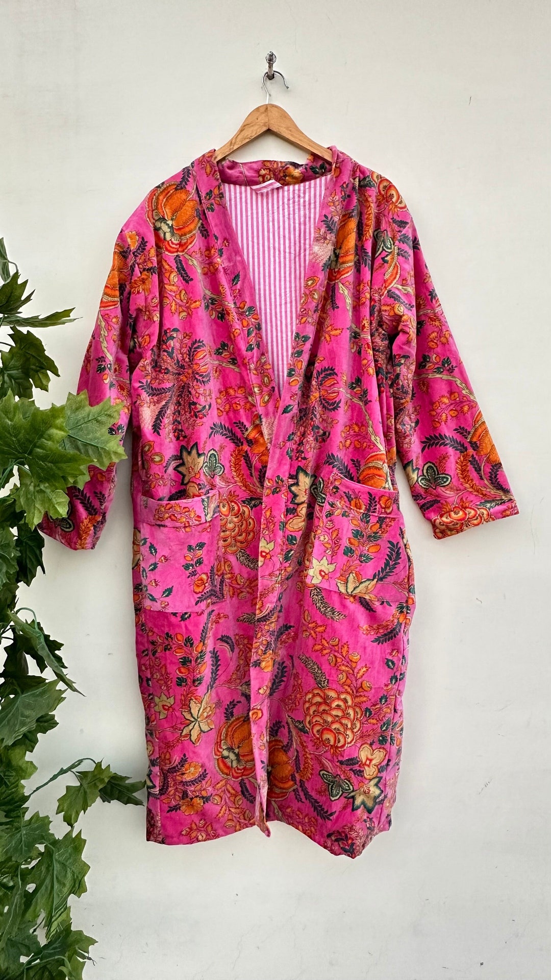 Velvet Open Front Pocketed Long Duster | Velvet Duster Jacket | Autumn ...