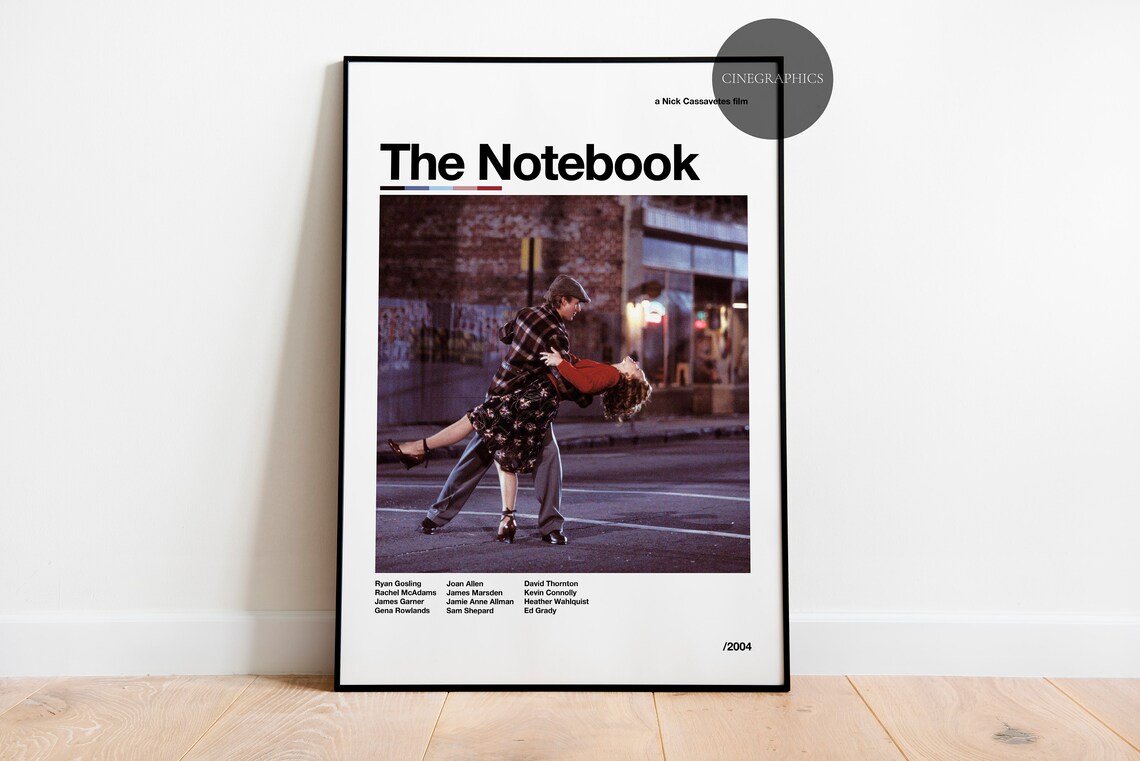 The Notebook Poster | Nick Cassavetes | Minimalistic Movie Poster ...