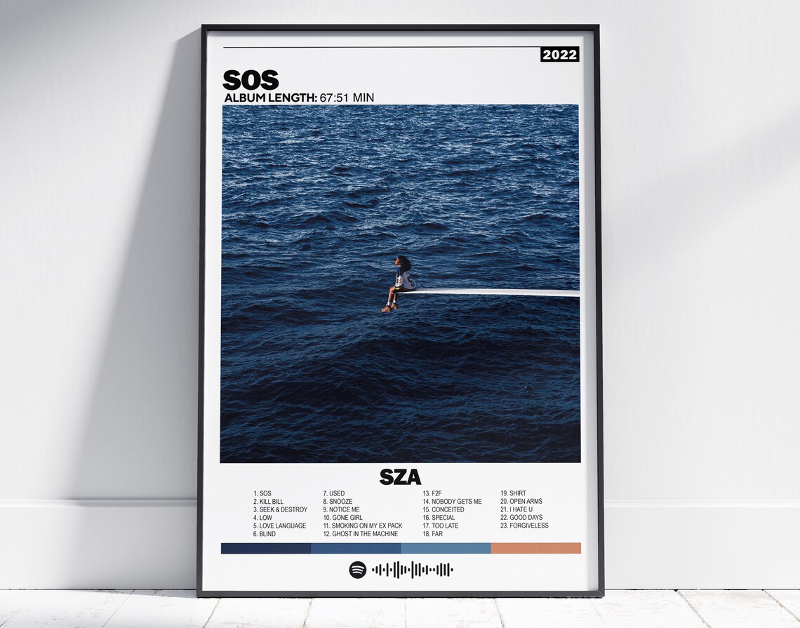 SZA Poster SOS Poster SOS Album Cover Poster Digital Album Cover Poster ...