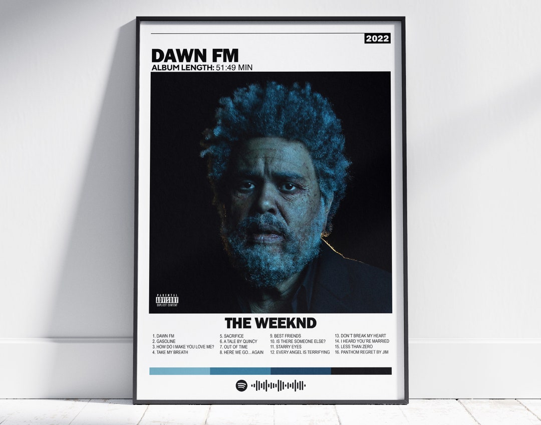 Póster de The Weeknd / Póster de Dawn FM / Póster de portada del álbum ...