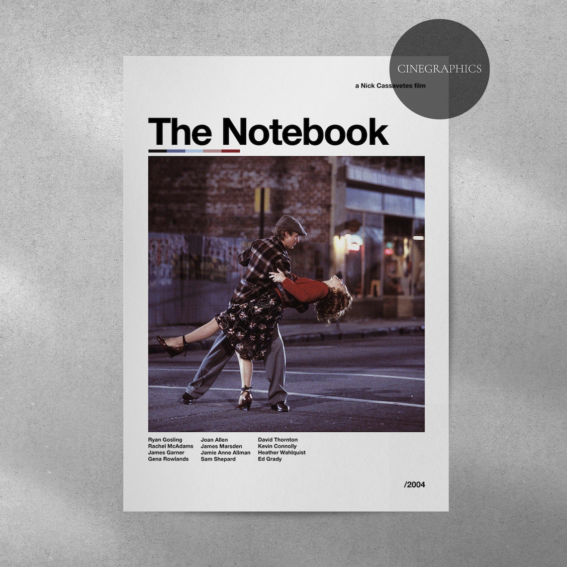 The Notebook Poster | Nick Cassavetes | Minimalistic Movie Poster ...