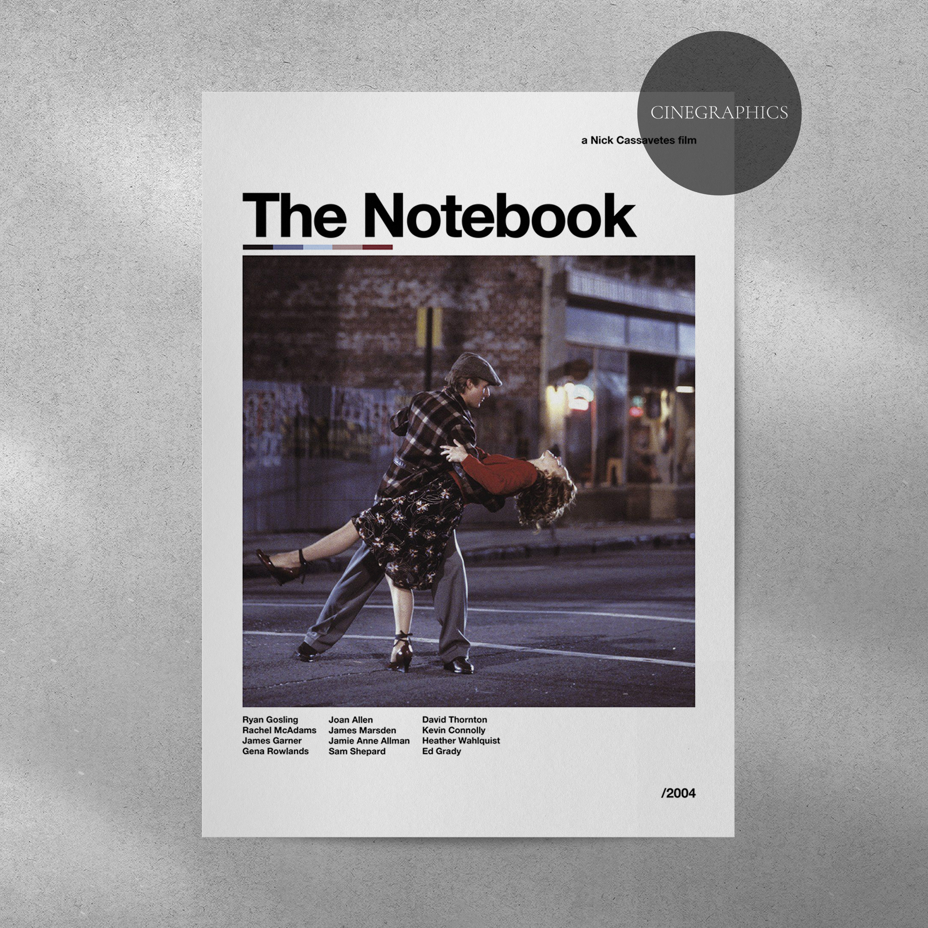 The Notebook Poster | Nick Cassavetes | Minimalistic Movie Poster ...