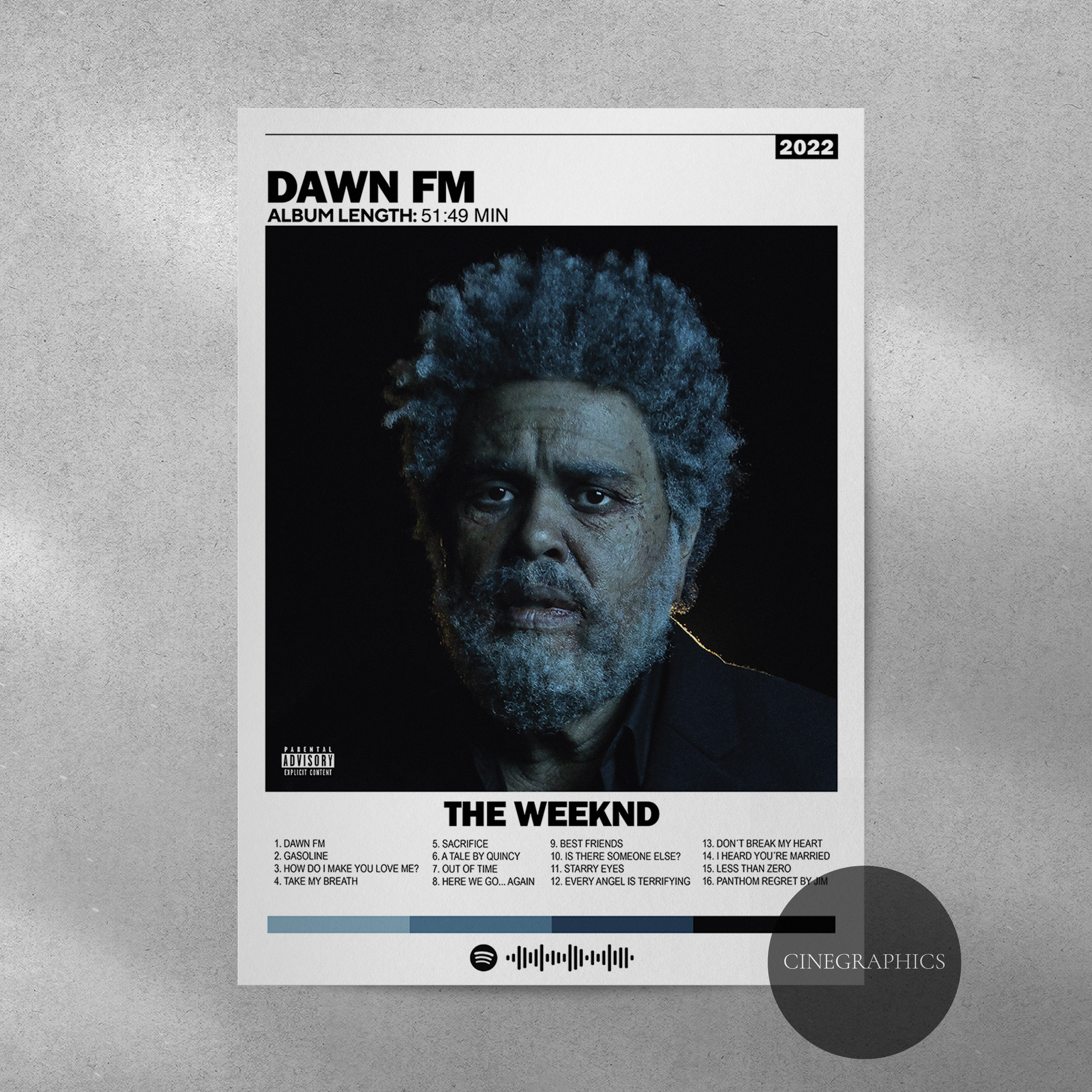 Póster de The Weeknd / Póster de Dawn FM / Póster de portada del álbum ...