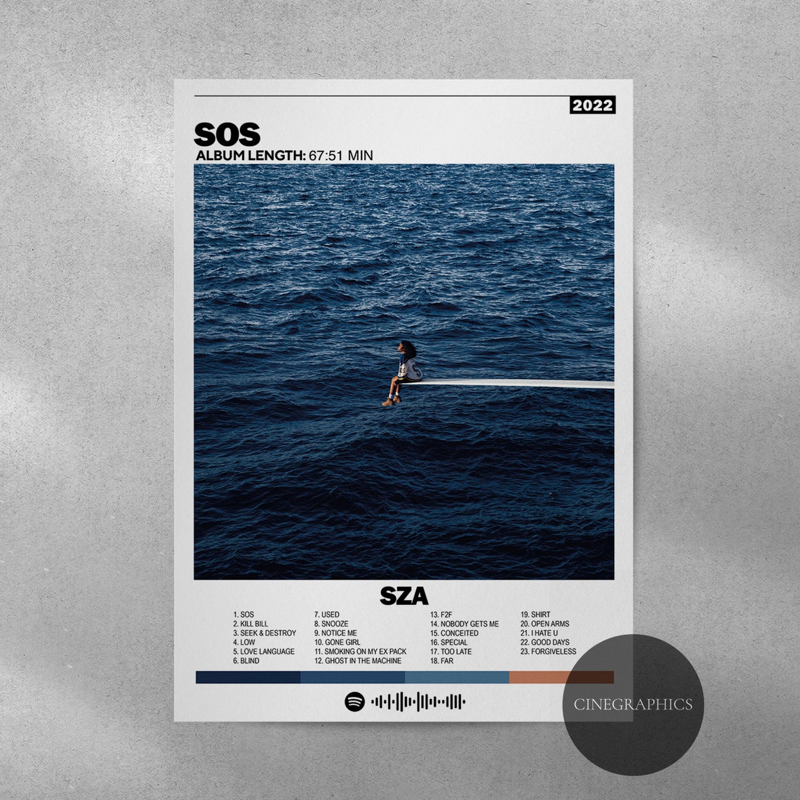 SZA Poster SOS Poster SOS Album Cover Poster Digital Album Cover Poster ...