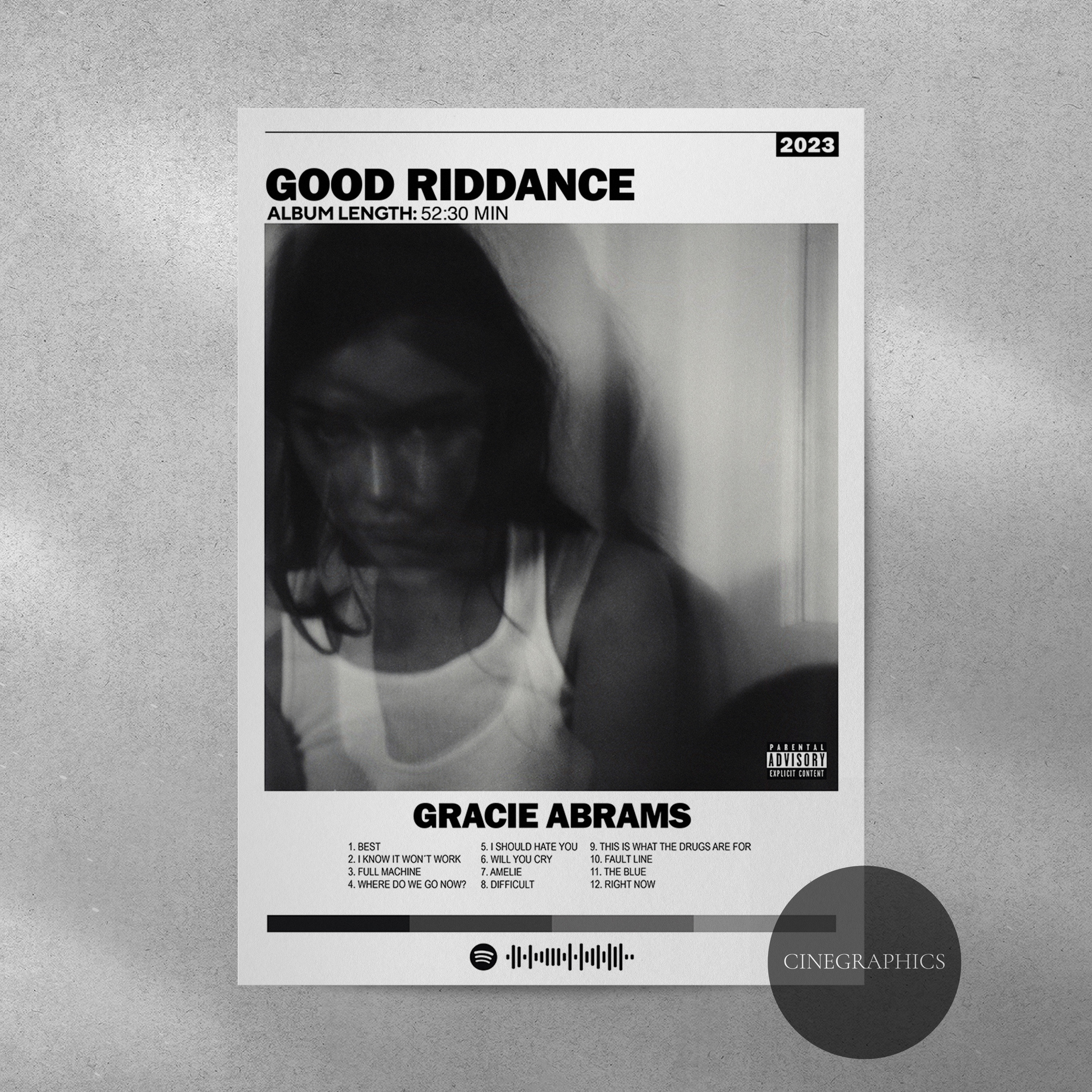 Gracie Abrams Poster | Good Riddance Poster | Good Riddance Album Cover ...