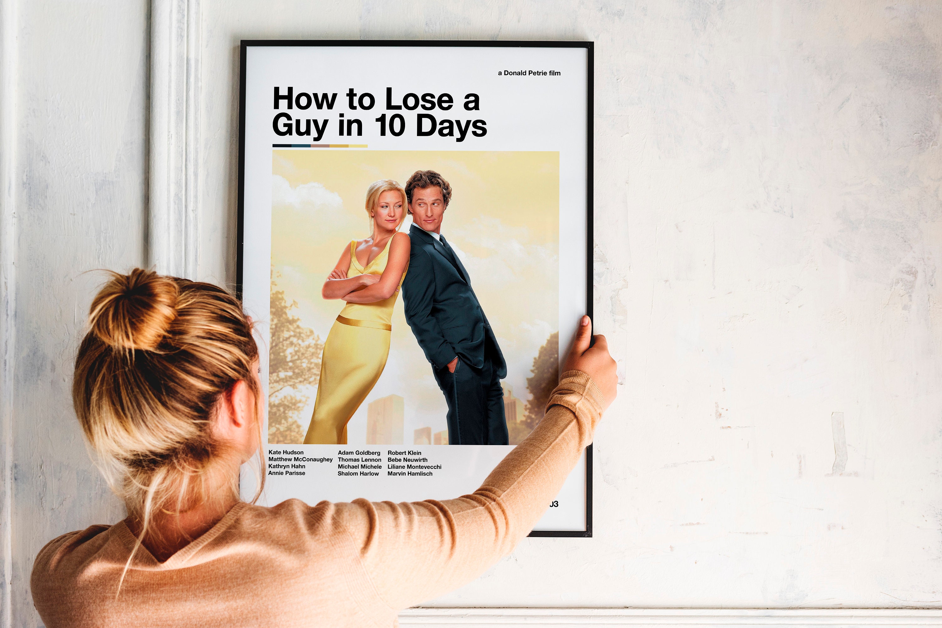 How to Lose a Guy in 10 Days Poster | Donald Petrie | Minimalistic Movie Poster | Retro Movie ...
