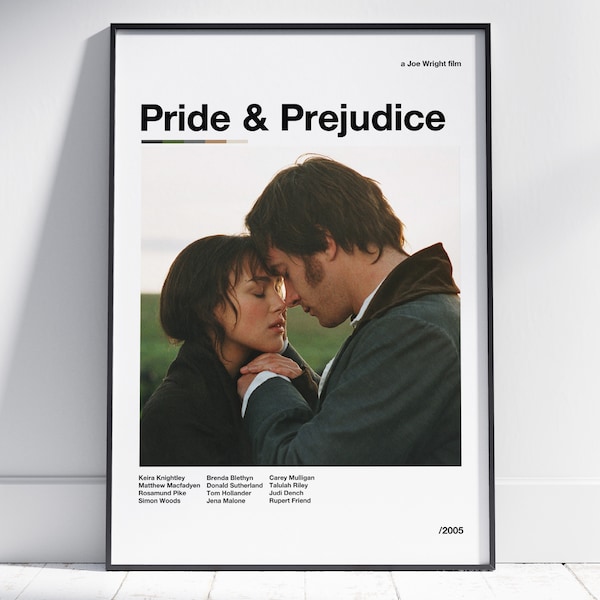 Pride and Prejudice Poster - Etsy