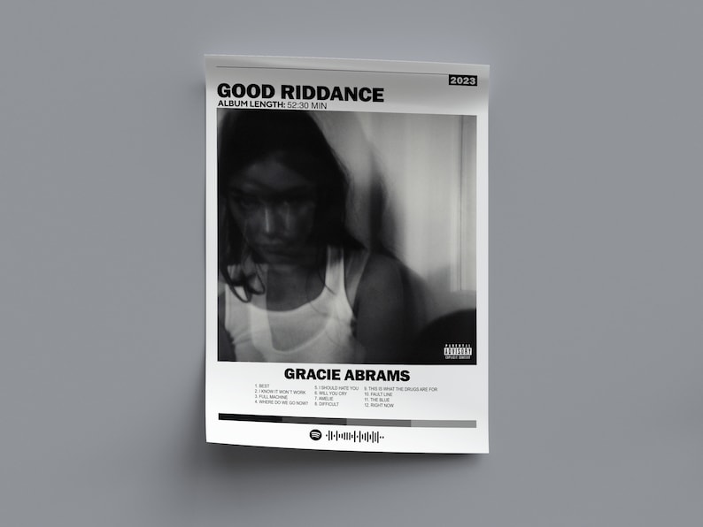 Gracie Abrams Poster | Good Riddance Poster | Good Riddance Album Cover ...