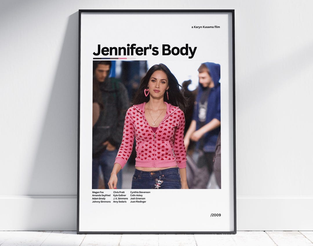 Jennifers Body Poster | Megan Fox Poster | Digital Print | Minimalistic ...