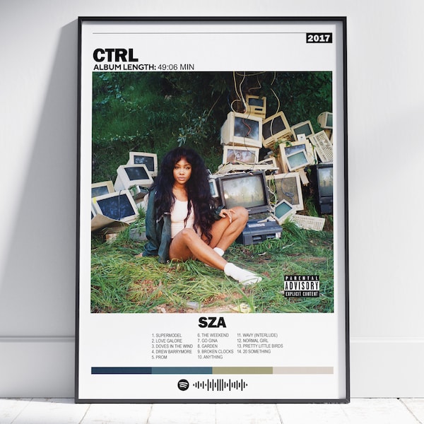 Sza Ctrl Album Cover Poster - Etsy