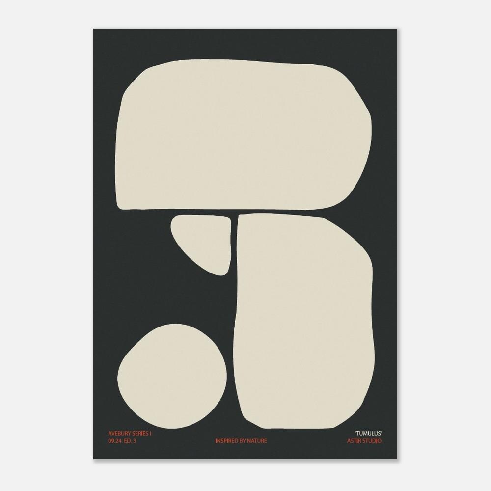 Minimal Forms, Retro, Contemporary Art Poster Avebury Long Barrow Print ...