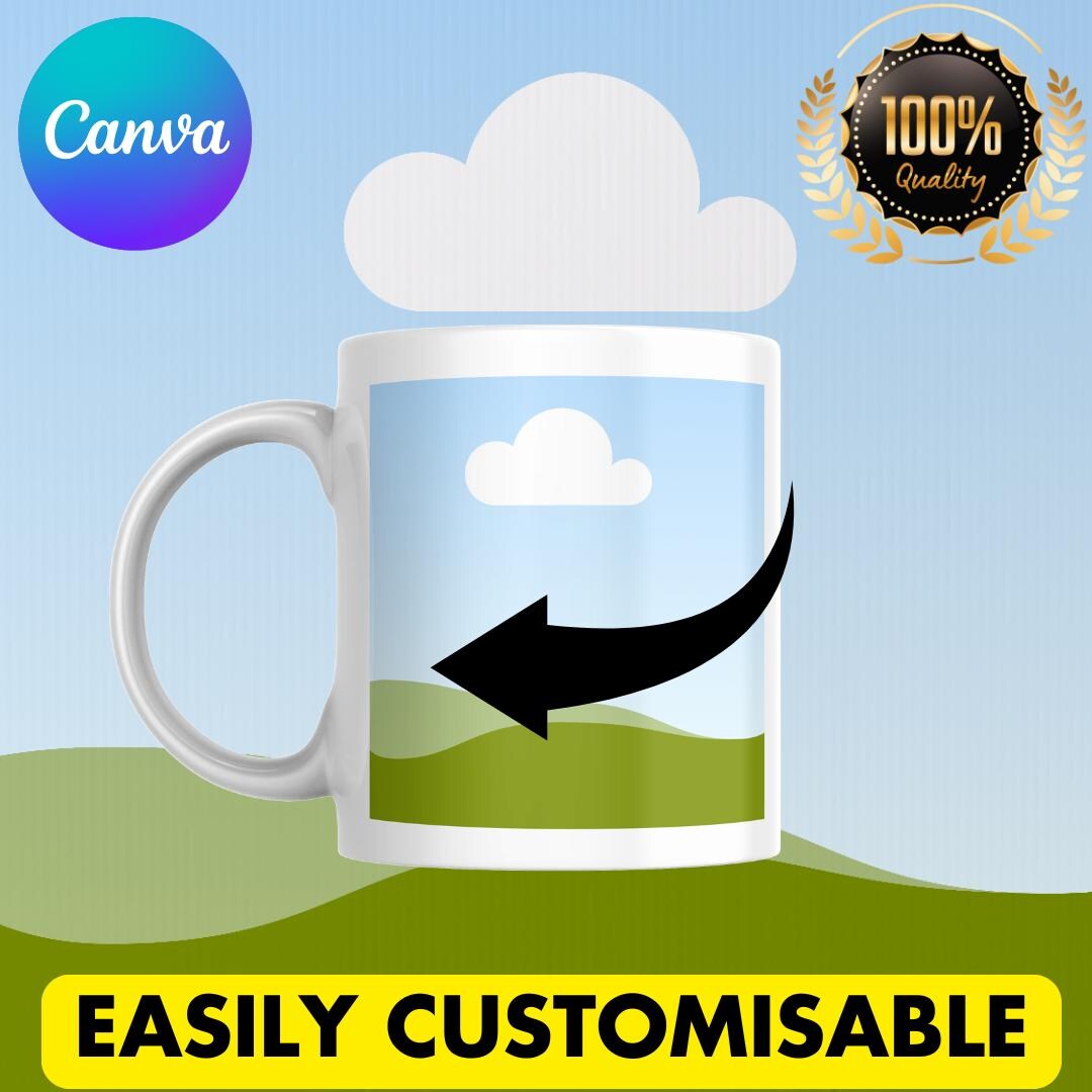 Spinning 11oz Mug Mockup With Customizable Background, Rotating Mug ...