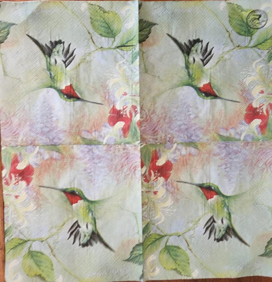 BACK IN Stock**hummingbird in Flight** Paper Napkins, Great for ...
