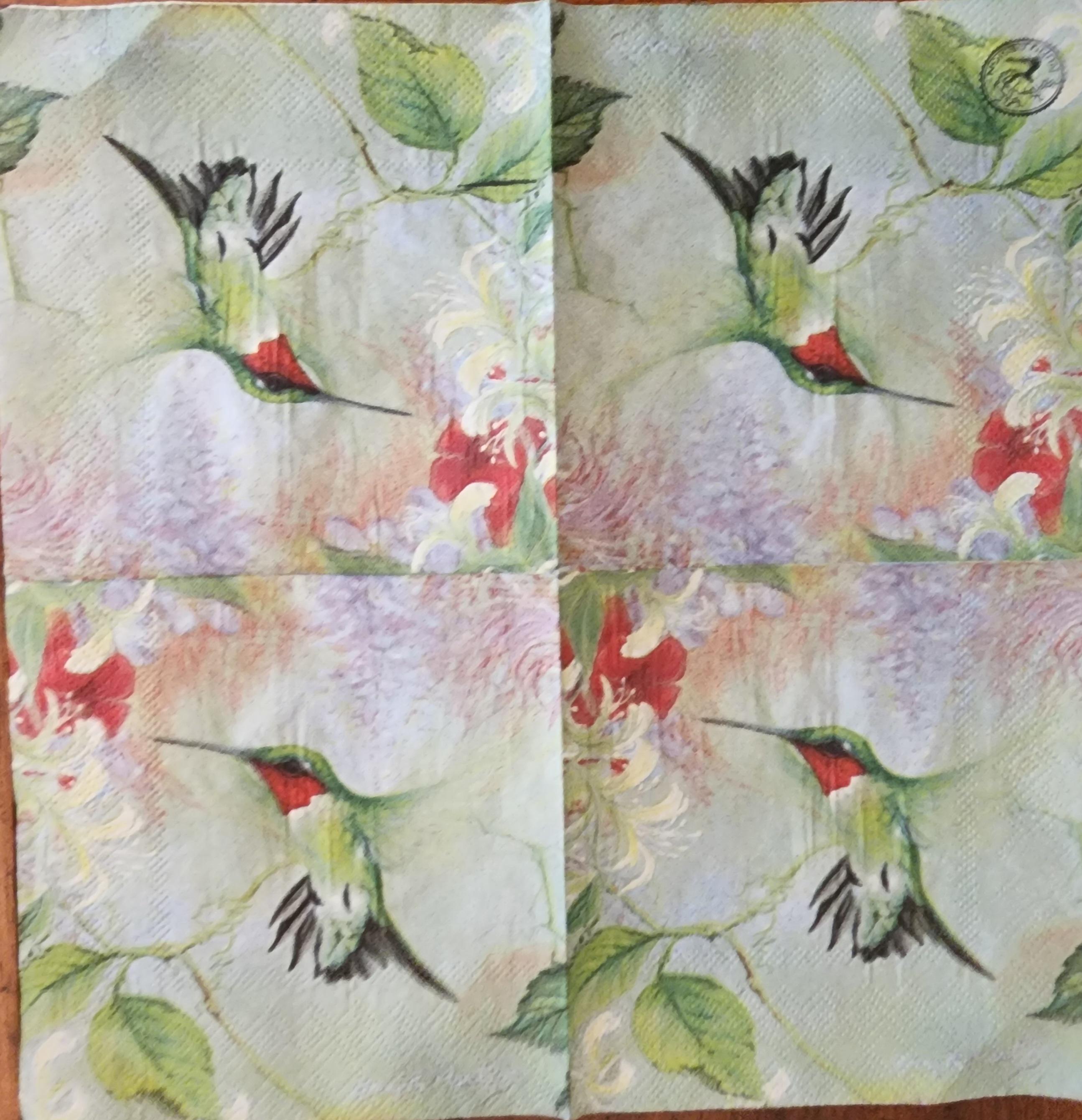 BACK IN Stock**hummingbird in Flight** Paper Napkins, Great for ...